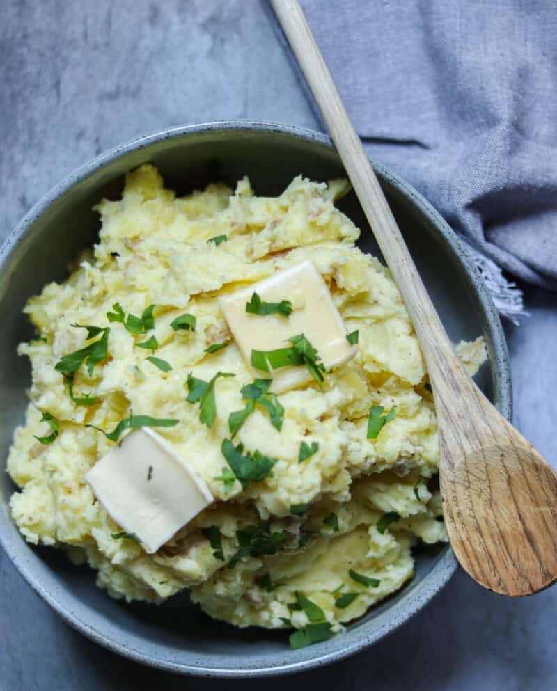 Yukon Gold Mashed Potatoes With Skin On - The Copper Table