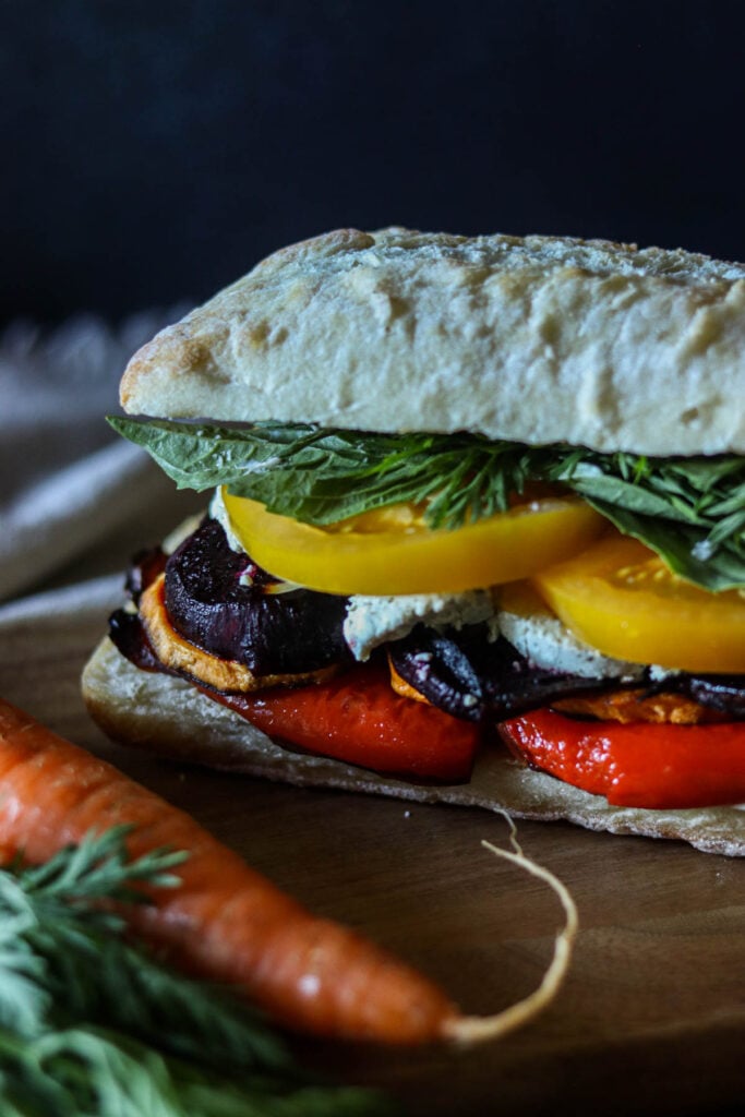 Roasted Vegetable Sandwich - The Copper Table
