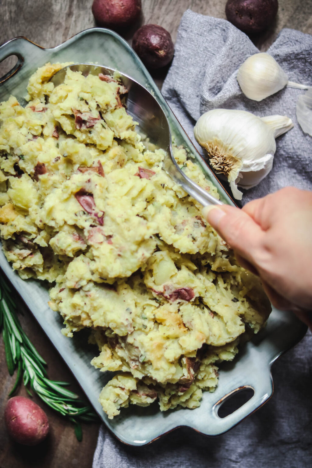 Yukon Gold Mashed Potatoes With Skin On - The Copper Table