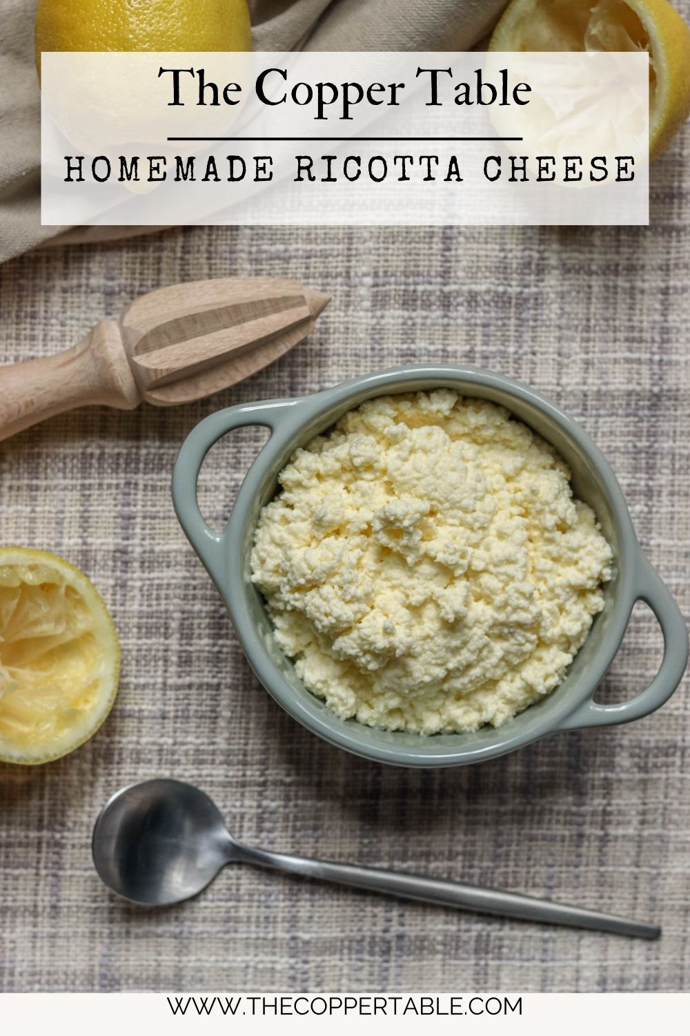 Homemade Whole Milk Ricotta Cheese